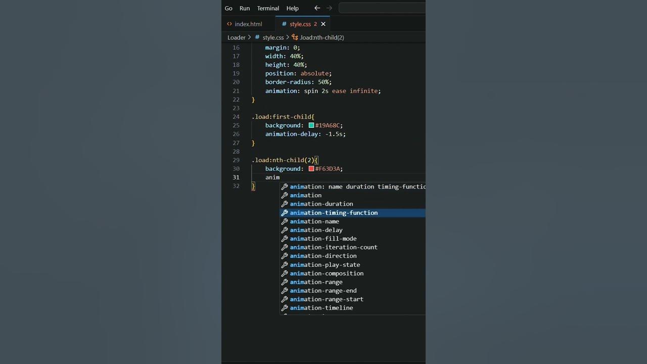 Loader | HTML | CSS #html #cssanimation #loading #techshorts - YouTube