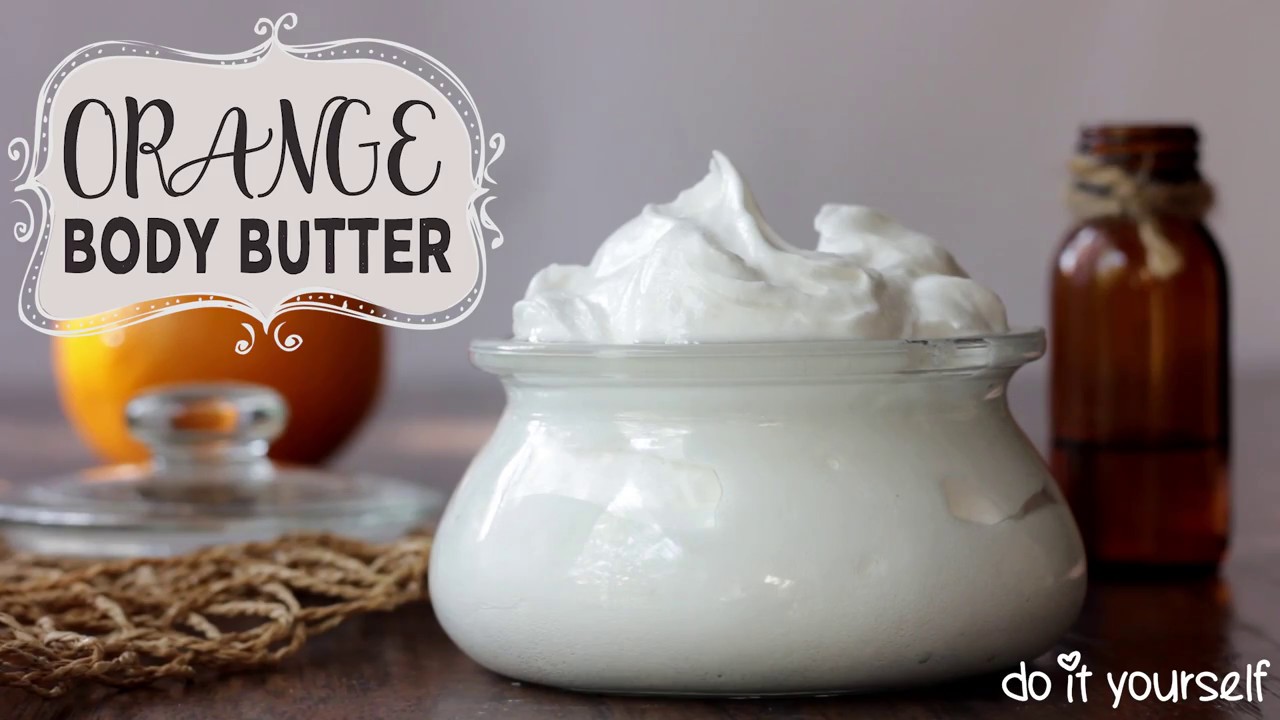 DIY ORANGE BODY BUTTER - YouTube