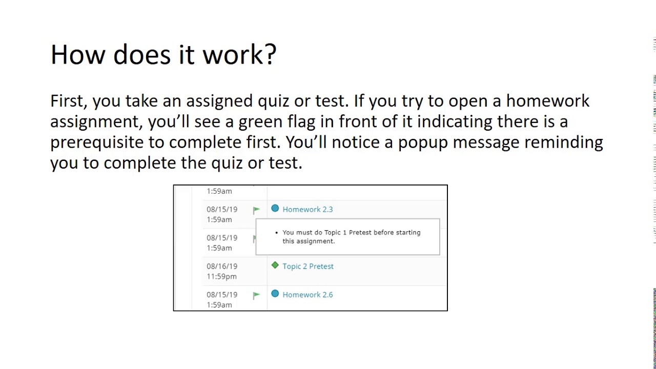 Personalized Homework MyLab student view - YouTube