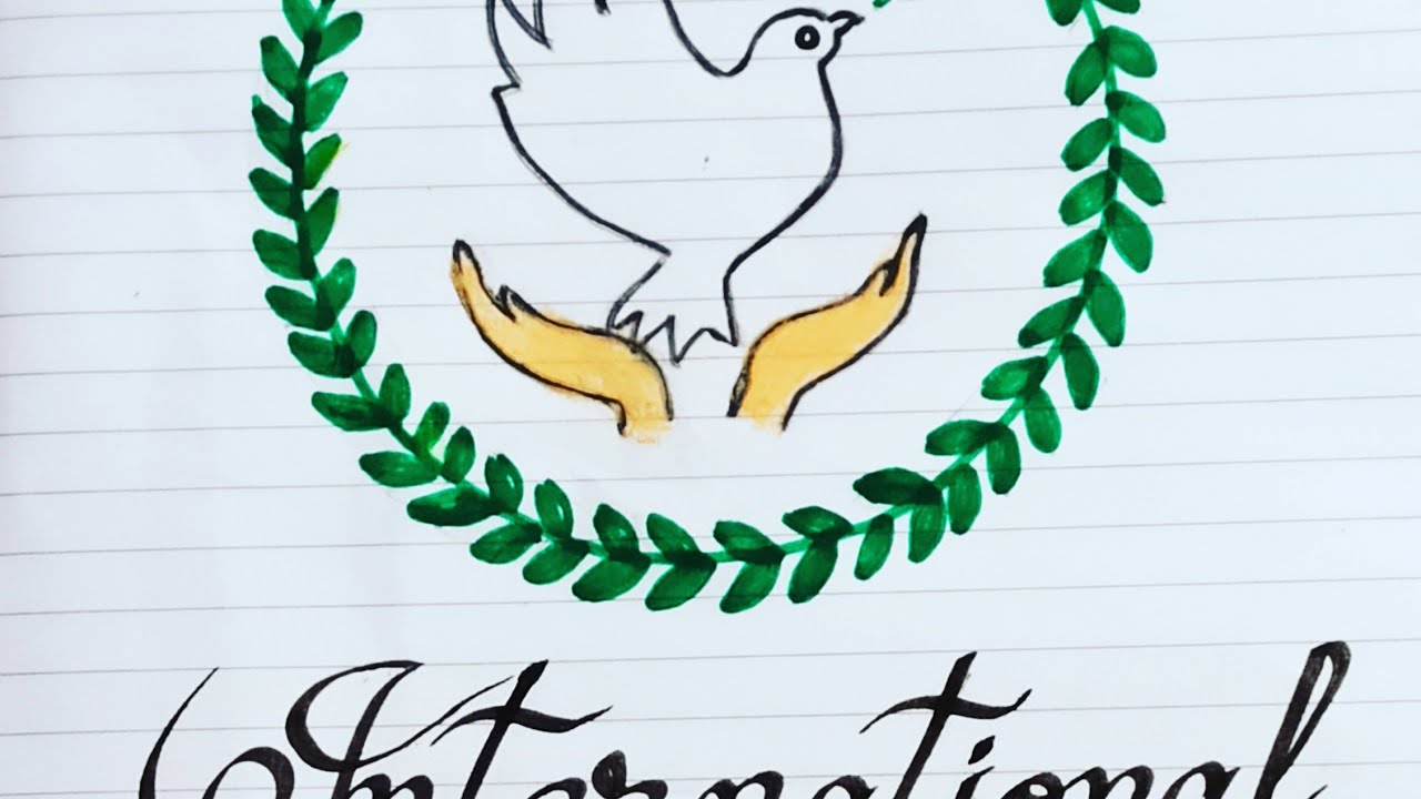 How to write International Day of Peace in Calligraphy| International ...
