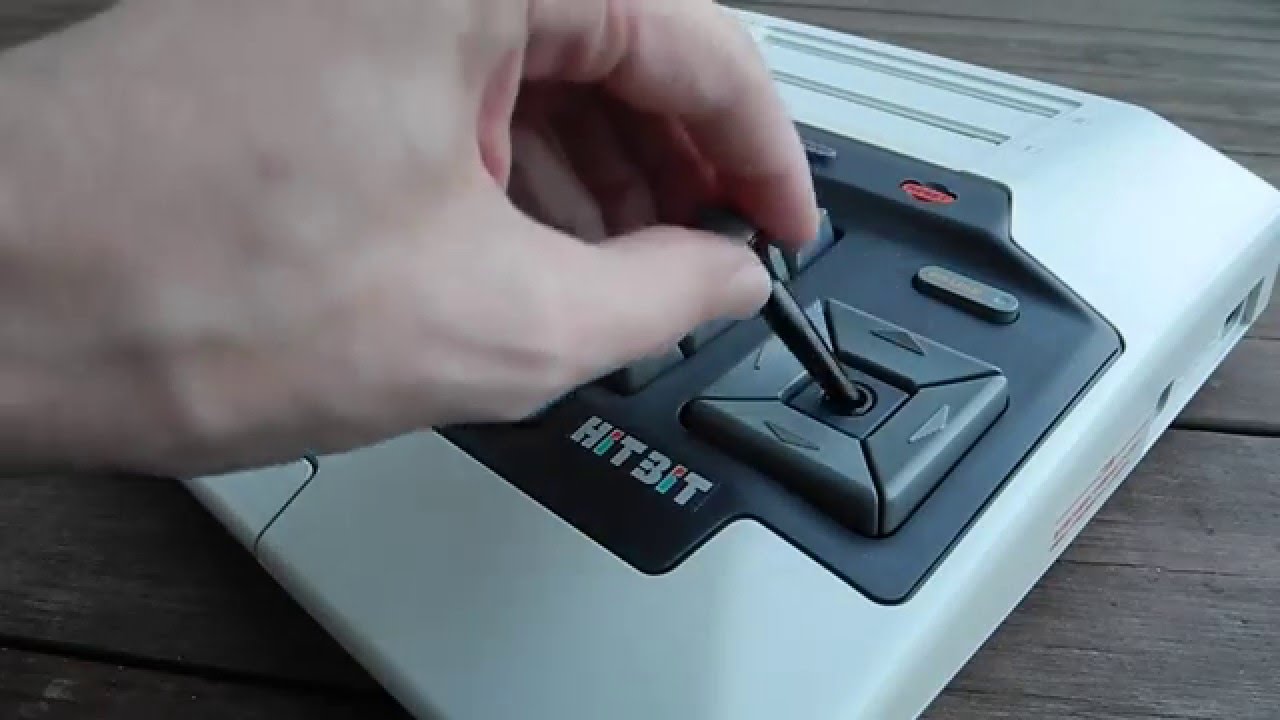 SONY HiTBiT HB-201 MSX, 1984, Joystick demo - YouTube
