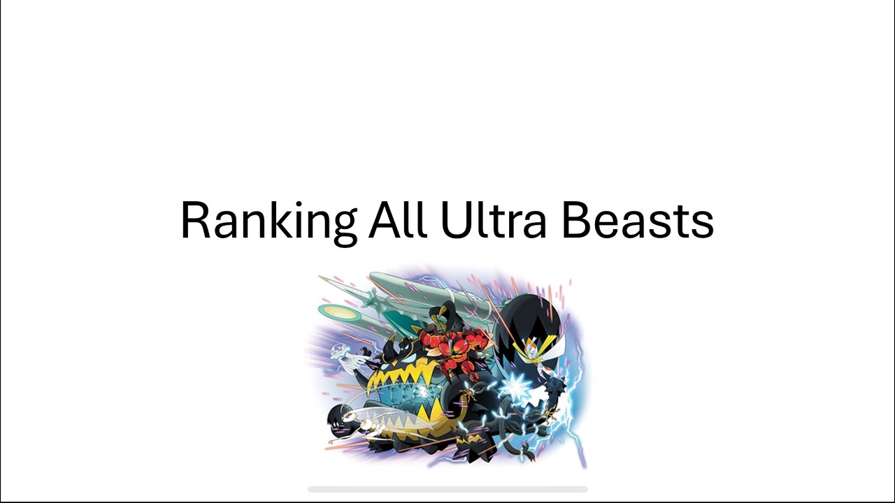 Ranking all Ultra Beasts in about 4 minutes - YouTube