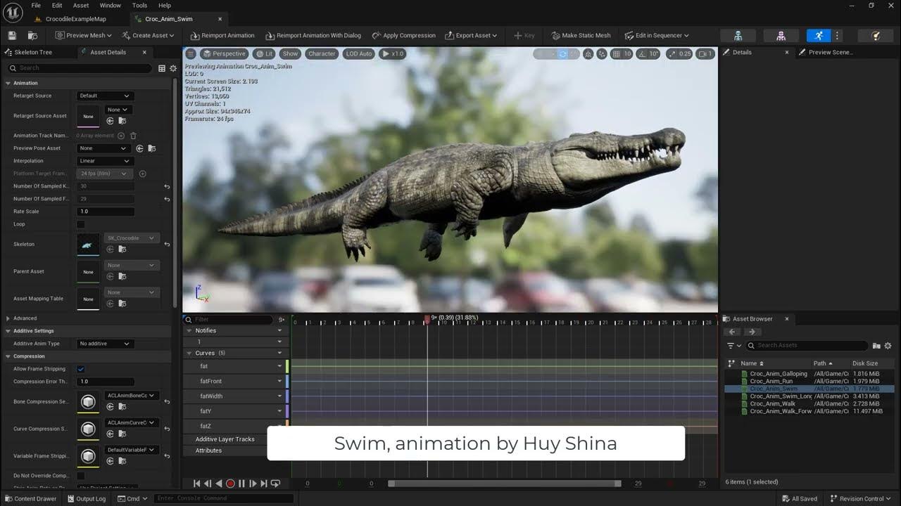 Crocodile Modular Control Rig Unreal Engine 5 - YouTube