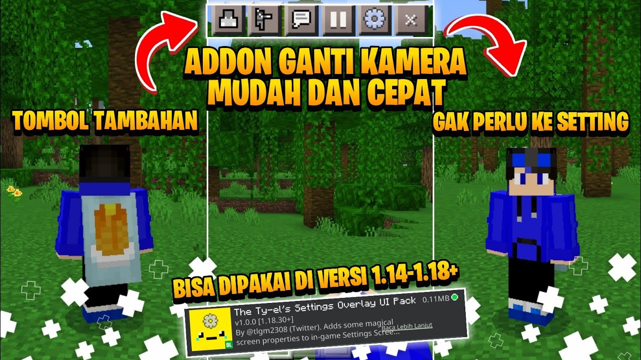 Review Addon Tombol F5 Di Minecraft‼️|Addon The Ty-el's Setting Overlay ...