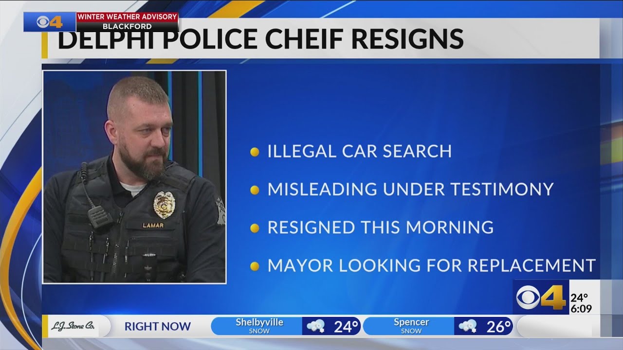 Delphi police chief resigns amid scrutiny over drug arrest - YouTube