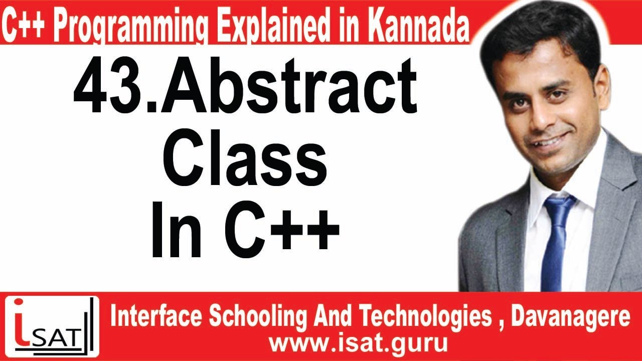 Abstract Class In C++ - YouTube