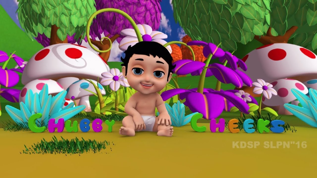 Chubby Cheeks Dimple Chin | Chubby Cheeks Nursery Rhyme | Rhymes n ...