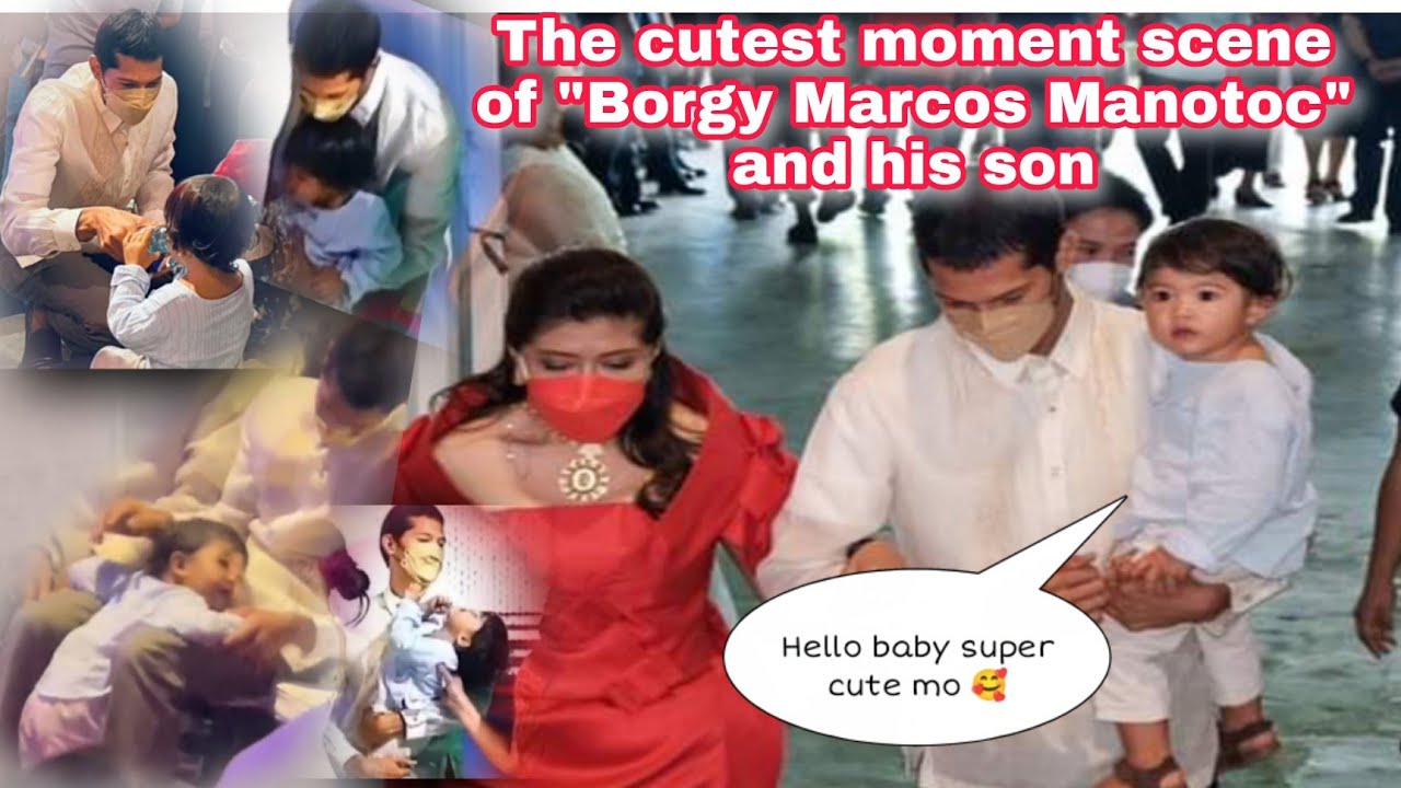 Behind the scene of Borgy and his son cute moment #borgymanotoc # ...