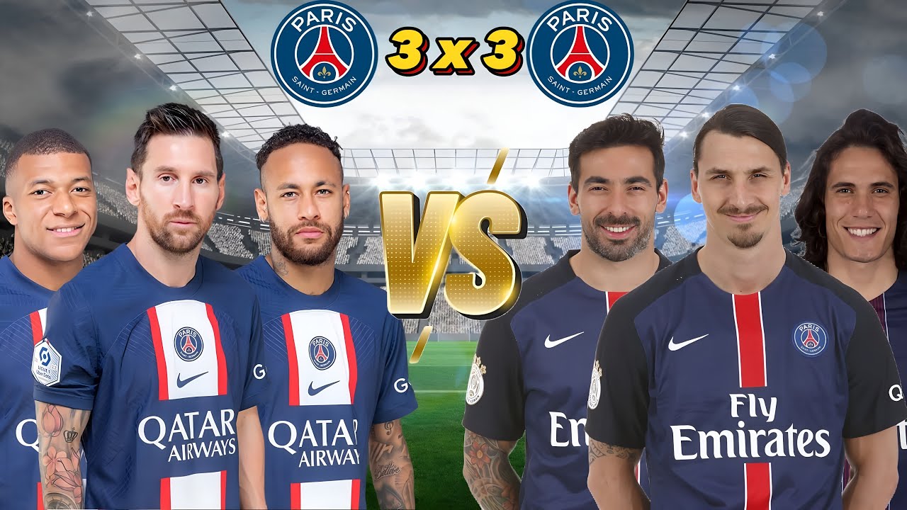 2023 PSG TRIO VS 2015 PSG TRIO🔥(MESSI,NEYMAR,MBAPPE,IBRAHIMOVIC,CAVANI,LAVEZZI)🔥 - YouTube