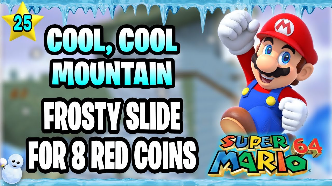 Super Mario 64 (PC Port) - Cool, Cool Mountain - Frosty Slide for 8 Red ...