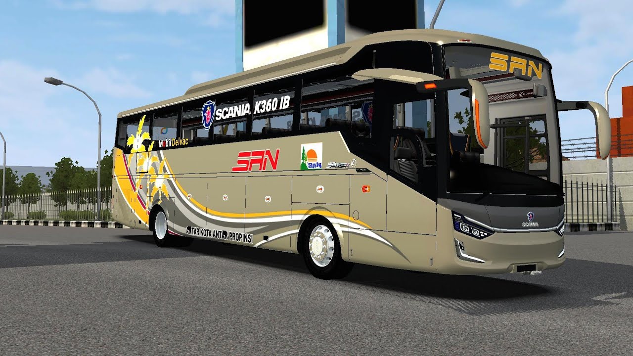 MOD BUSSID TERBARU 2023 || Po San XHD Panorama sr3 Ultimate full detail ...