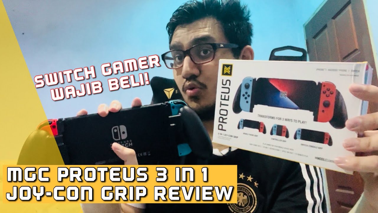 SWITCH GAMER WAJIB BELI! | MGC PROTEUS 3 IN 1 JOY-CON GRIP REVIEW ...