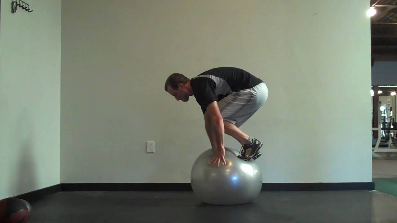 Step 3: Balance on All Fours on the Stability Ball - YouTube