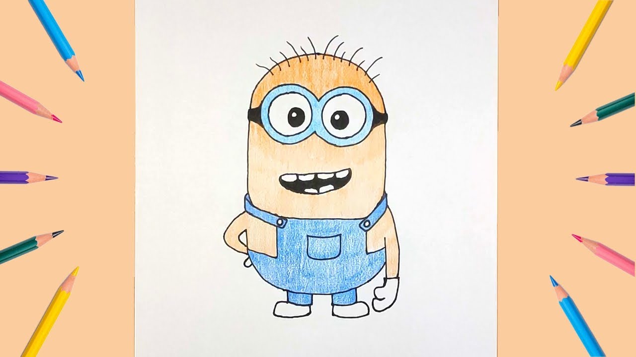 Як Намалювати Міньйона | Малюємо Міньйона | How To Draw A Minion | Draw ...