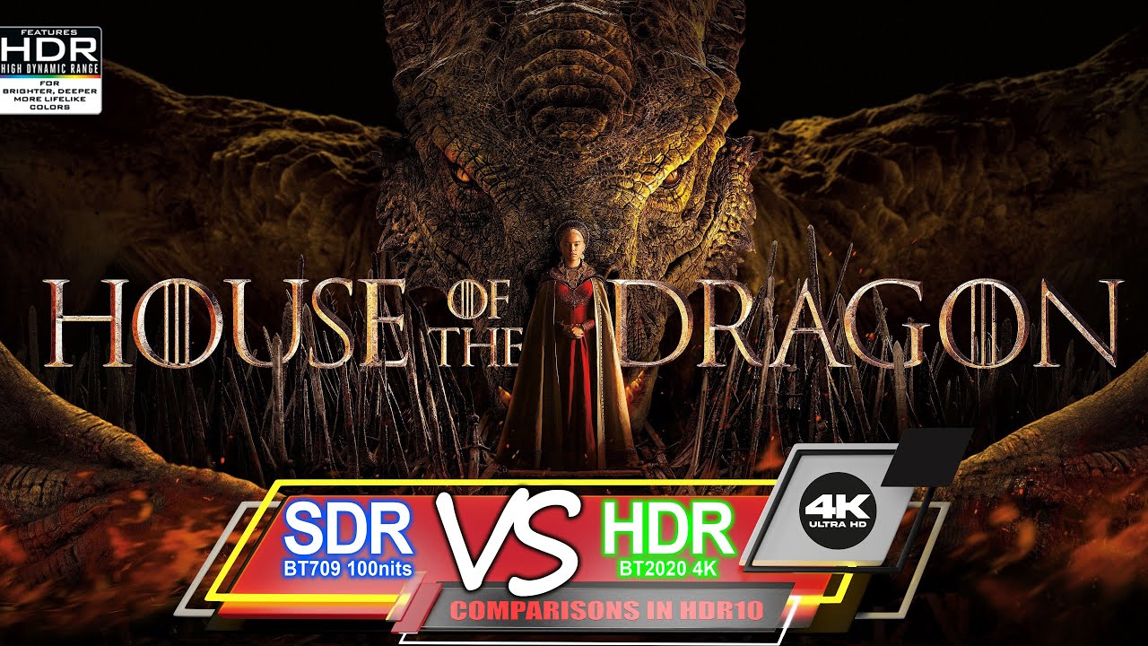 House Of The Dragon HBO HDR vs SDR 100nits #TRUE_DIFFERENCE #WATCH_IN ...
