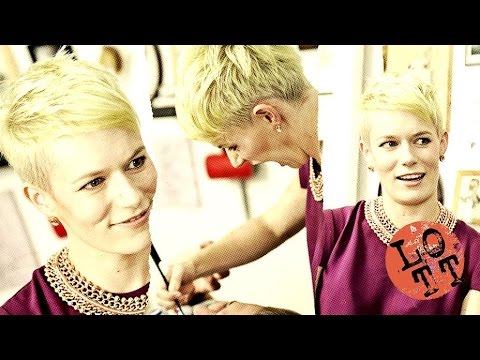 How To Do A Girl's Corporate Pixie Hair Look :: Jules Tognini | Lil Off The Top - YouTube