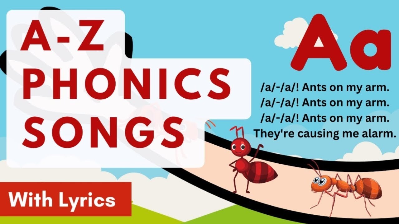 A - Z Phonics Letter Sound Songs || Jolly Phonics Song With Lyrics ...