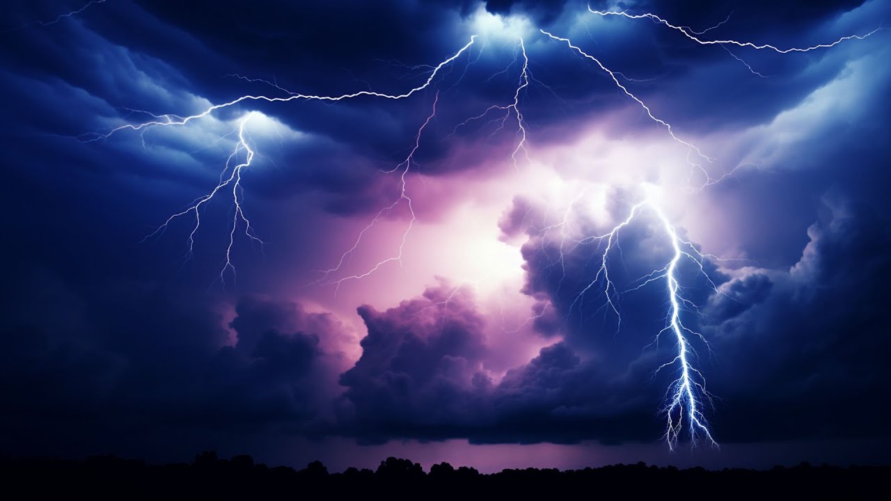 Fall asleep quickly with intense thunder, thunderstorms and waves ...