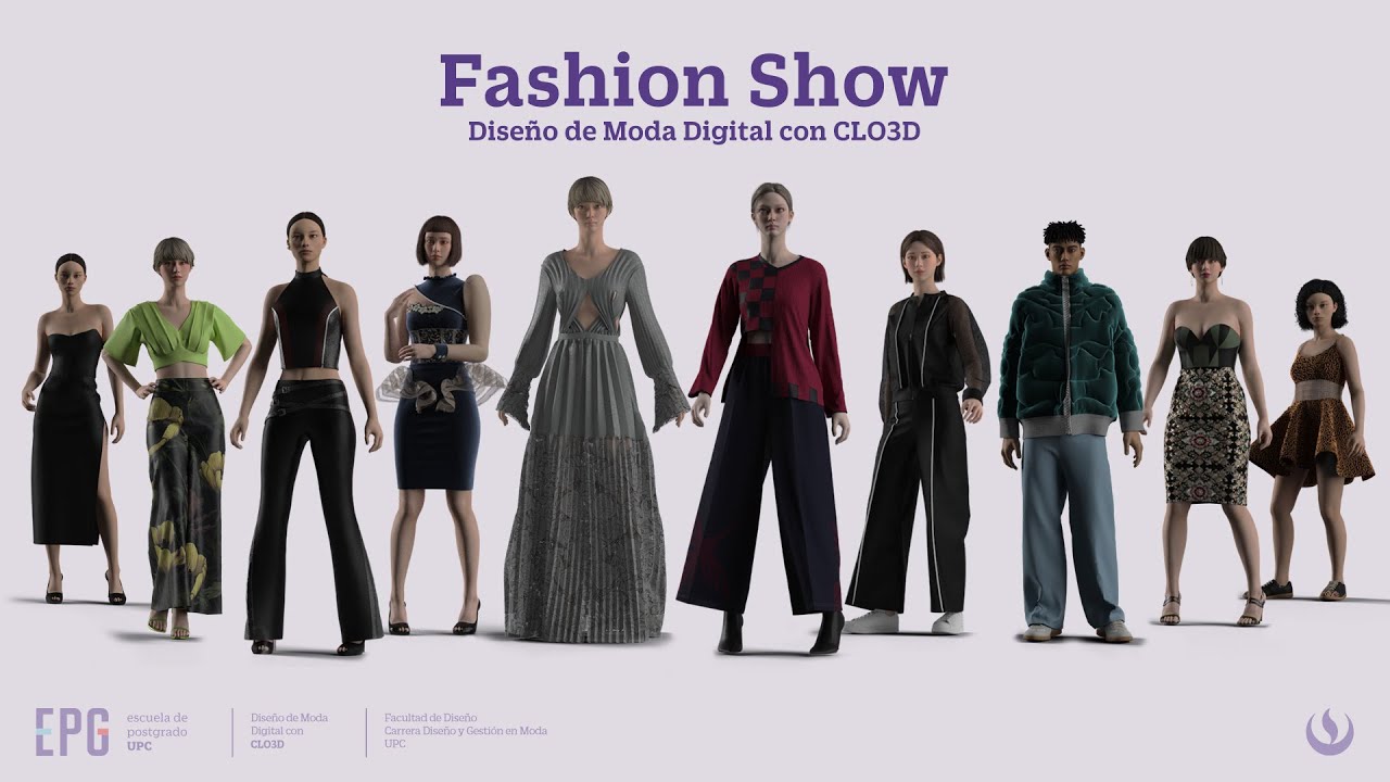 Desfile Virtual 2024 - Fashion Show - Diseño Moda Digital CLO3D ...