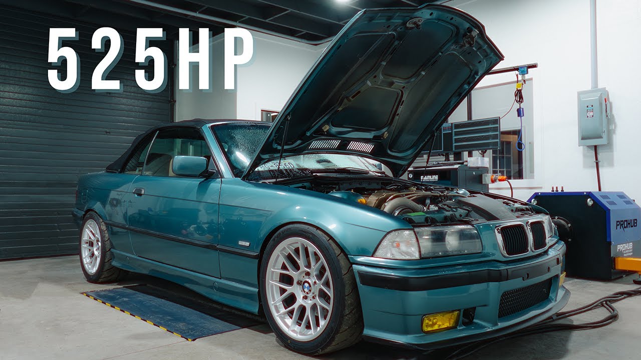Big Single Turbo BMW E36 Flex Fuel Dyno Tune - YouTube
