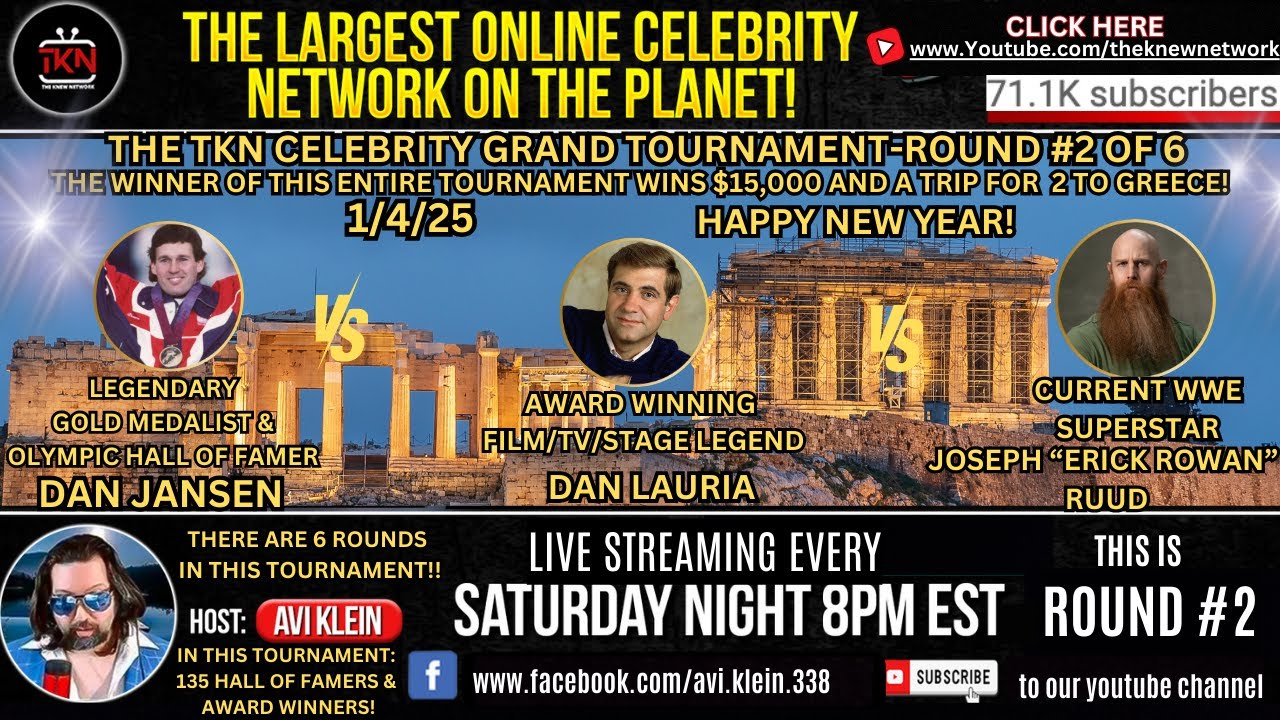 TKN Celebrity Tournament Round 2 Dan Jansen Vs Dan Lauria Vs Joseph Ruud 1/4/25 - YouTube