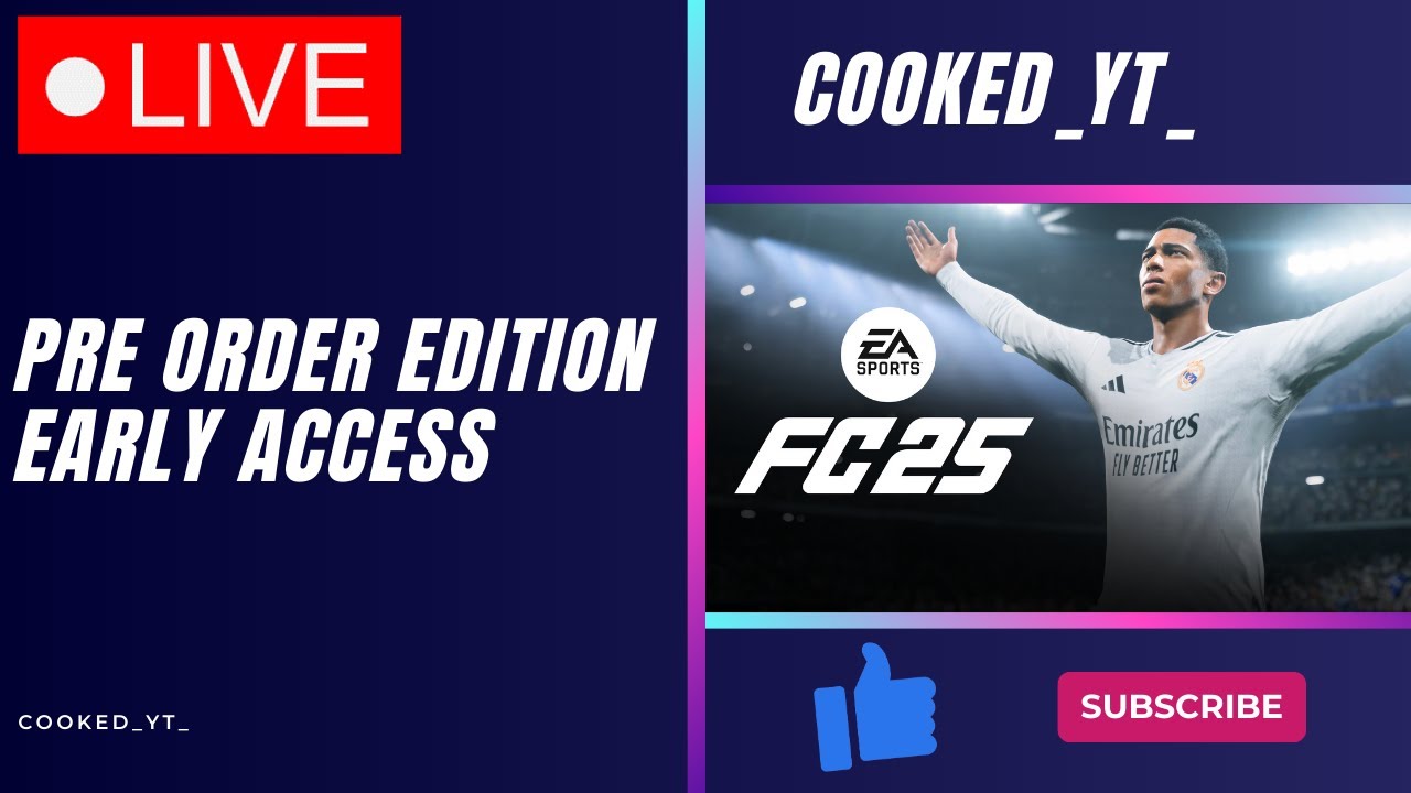 🔴LIVE PC🔴FC25 EARLY ACCESS🔴DAY 1 OF FIRST OWNER CLUB🔴 - YouTube