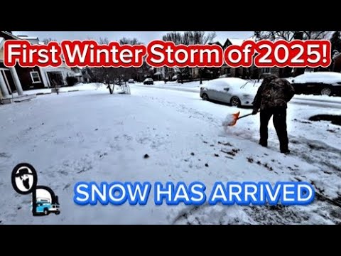 First Winter Storm of 2025: THE SNOW HAS ARRIVED - YouTube