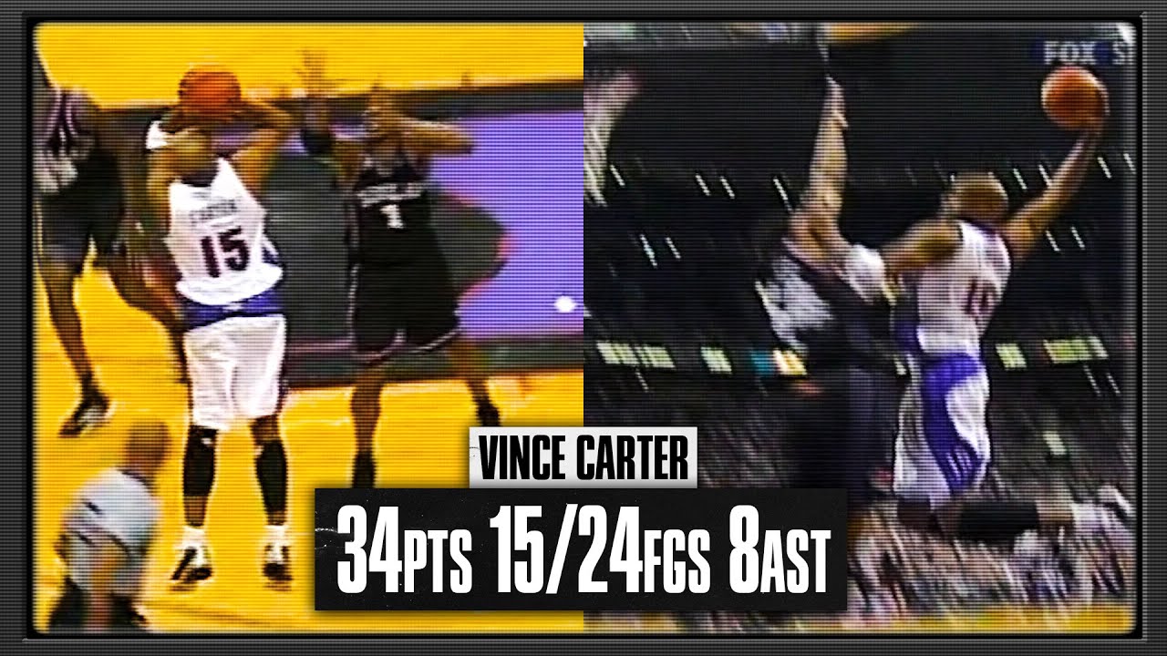 Prime Vince Carter Was Truly ELECTRIFYING 34pts | January 4th 2002 ...