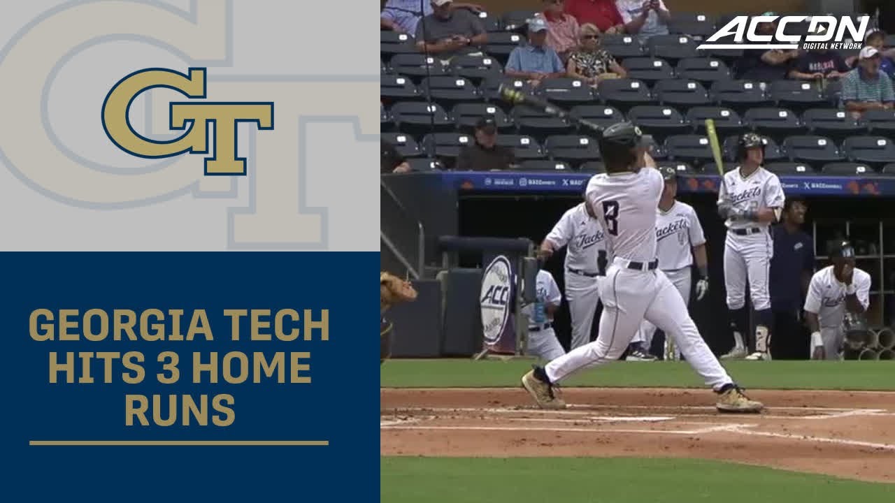 Georgia Tech Hits 3 Home Runs In The 1st Inning - YouTube