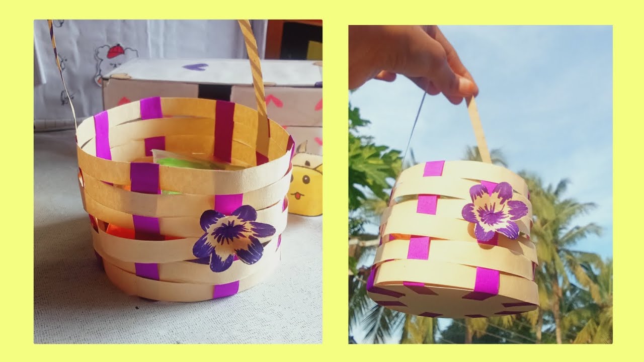 How to make Easy paper basket|DIY Origami basket|Paper craft Ideas ...