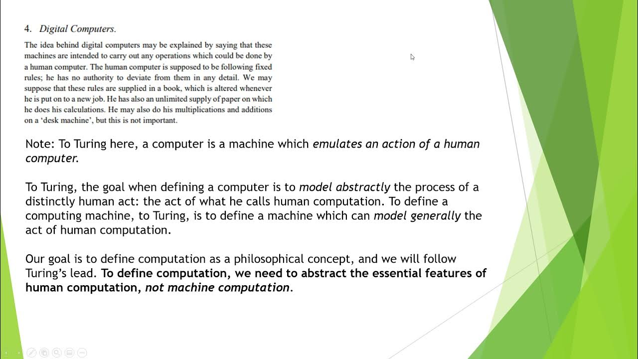 Learning About Computability With Turing (Part 1 Chapter 1) - YouTube