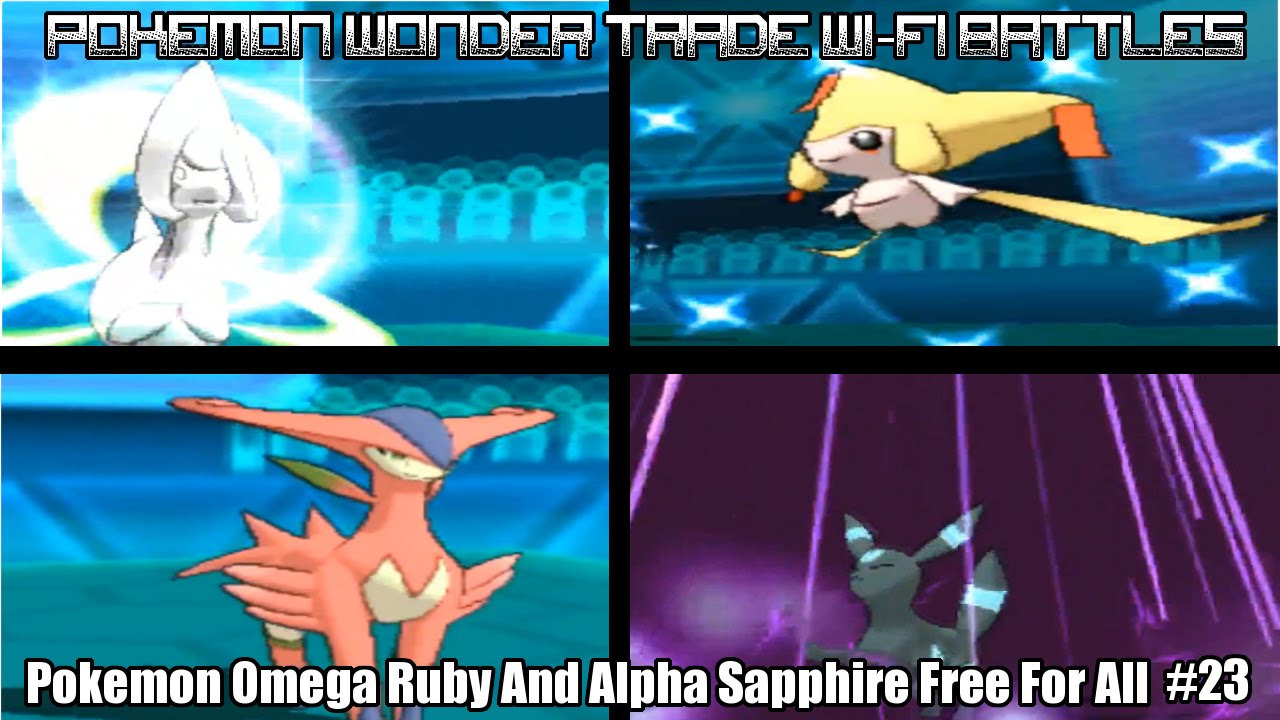 Pokemon Omega Ruby And Alpha Sapphire Wonder Trade Wi-Fi Battles #23 ...