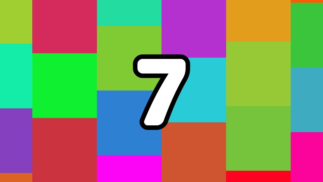 7 Seconds Timer ‐ Countdown Colorful Tiles - YouTube