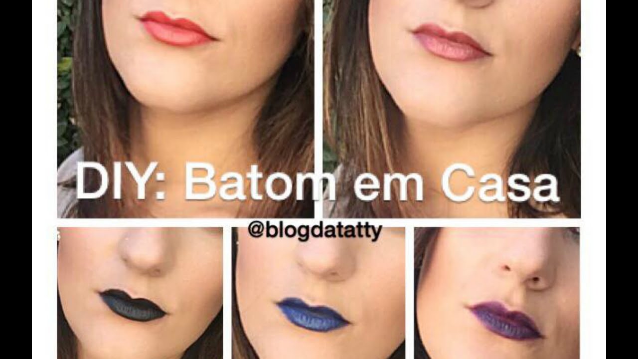 DIY: Batom em Casa - YouTube