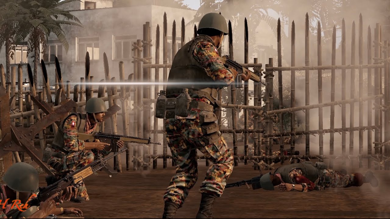 ကချင်စစ်တပ်က မြန်မာစစ်စခန်းကို လာတိုက်ခိုက်တယ်။ Arma III Machinima ...