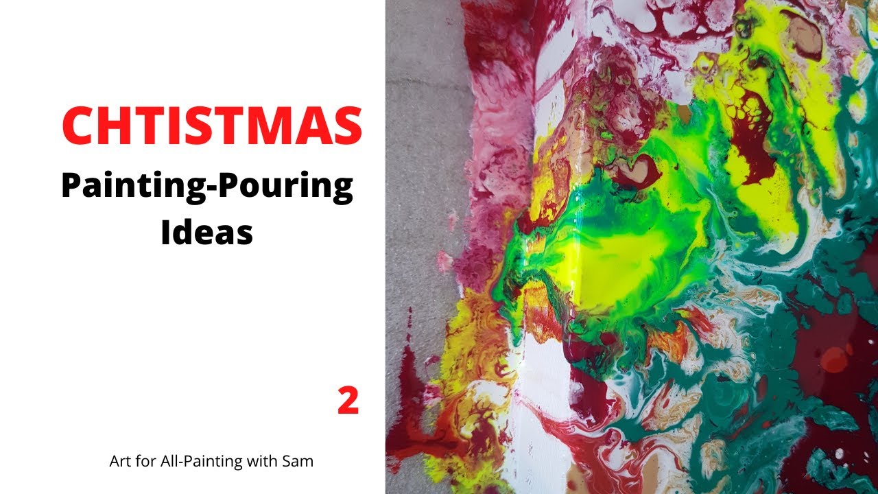 How to paint easy Christmas Art-step by step tutorial/ Acrylic and ...