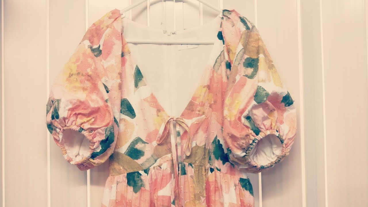How to make Puffed sleeved elastic cuffs bigger on a maxi dress? - YouTube