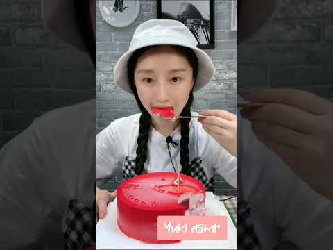mousse cake eating show eating sounds cake mukbang  ( asmr) Yuki asmr