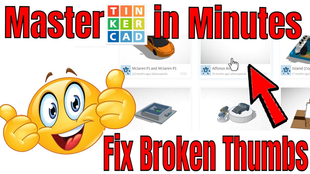 A Quick Trick to FIX Broken Tinkercad Thumbnails in Minutes - YouTube