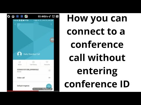 How to connect to Conference calls without dialing conference id from ...
