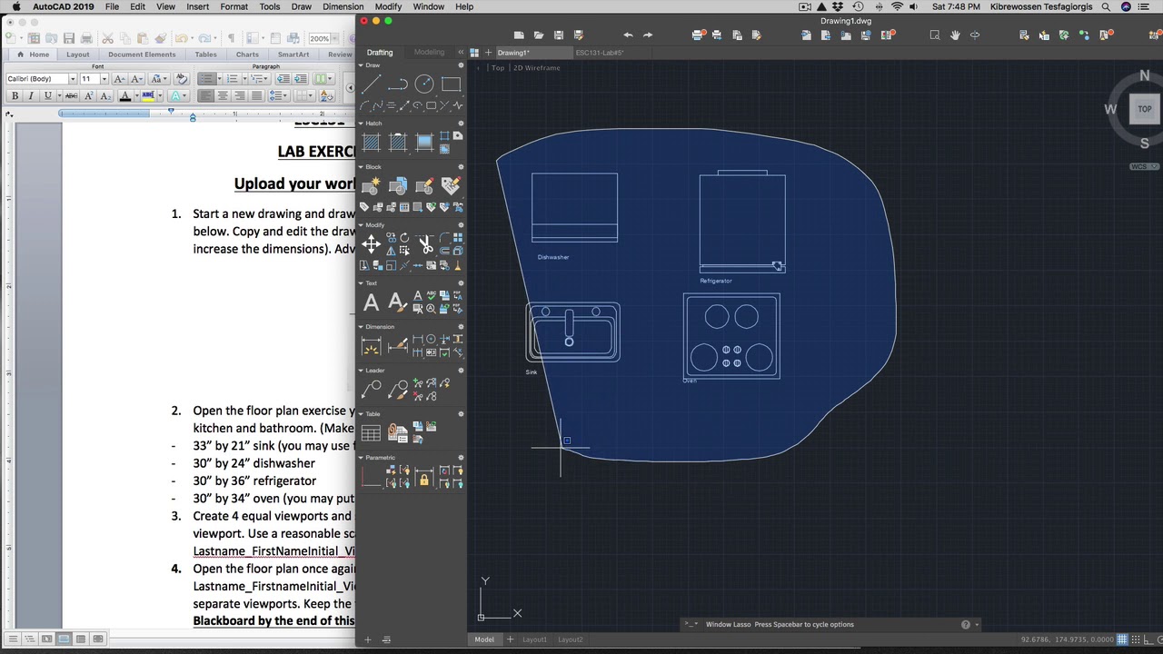Engineering Graphics, AutoCAD- Grips and Viewports - YouTube