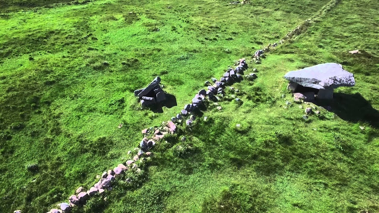 Ireland 2015: Aerial View of the Dolmen at Kilclooney - YouTube