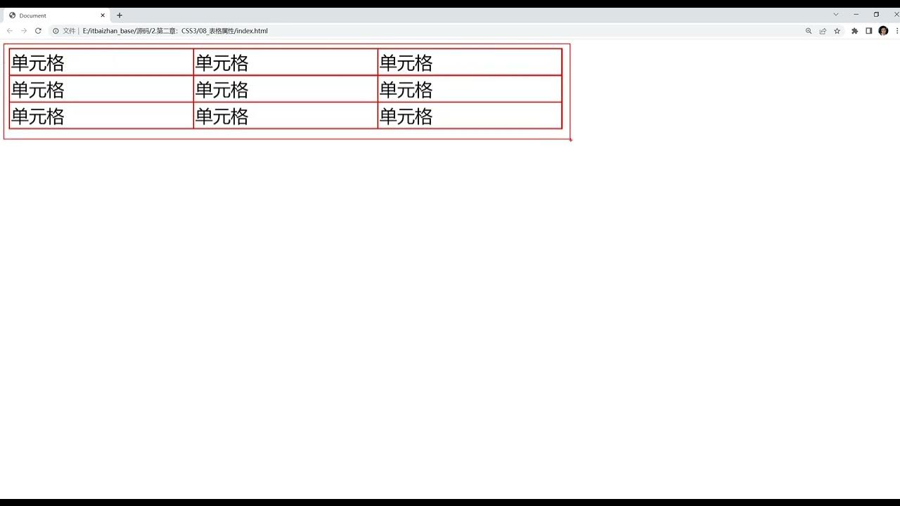 026 CSS 表格属性 《前端课程：HTML5、CSS3、Vue、JavaScript》(全) - YouTube