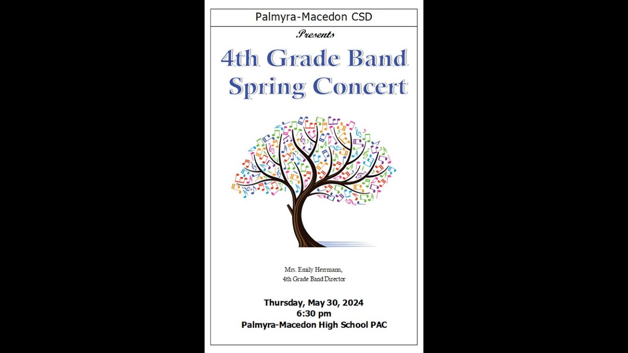Pal-Mac 4th Grade Band Spring Concert- May 2024 - YouTube