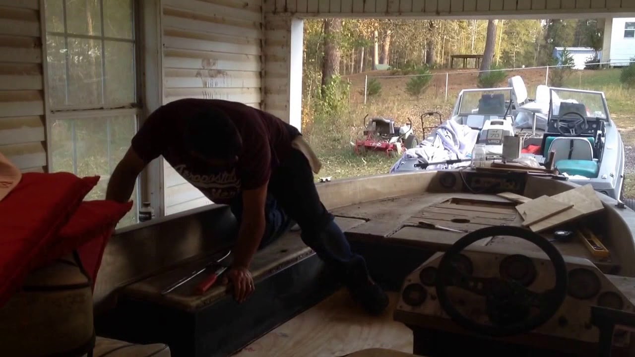 Ranger bass boat restoration and modification Part1 - YouTube