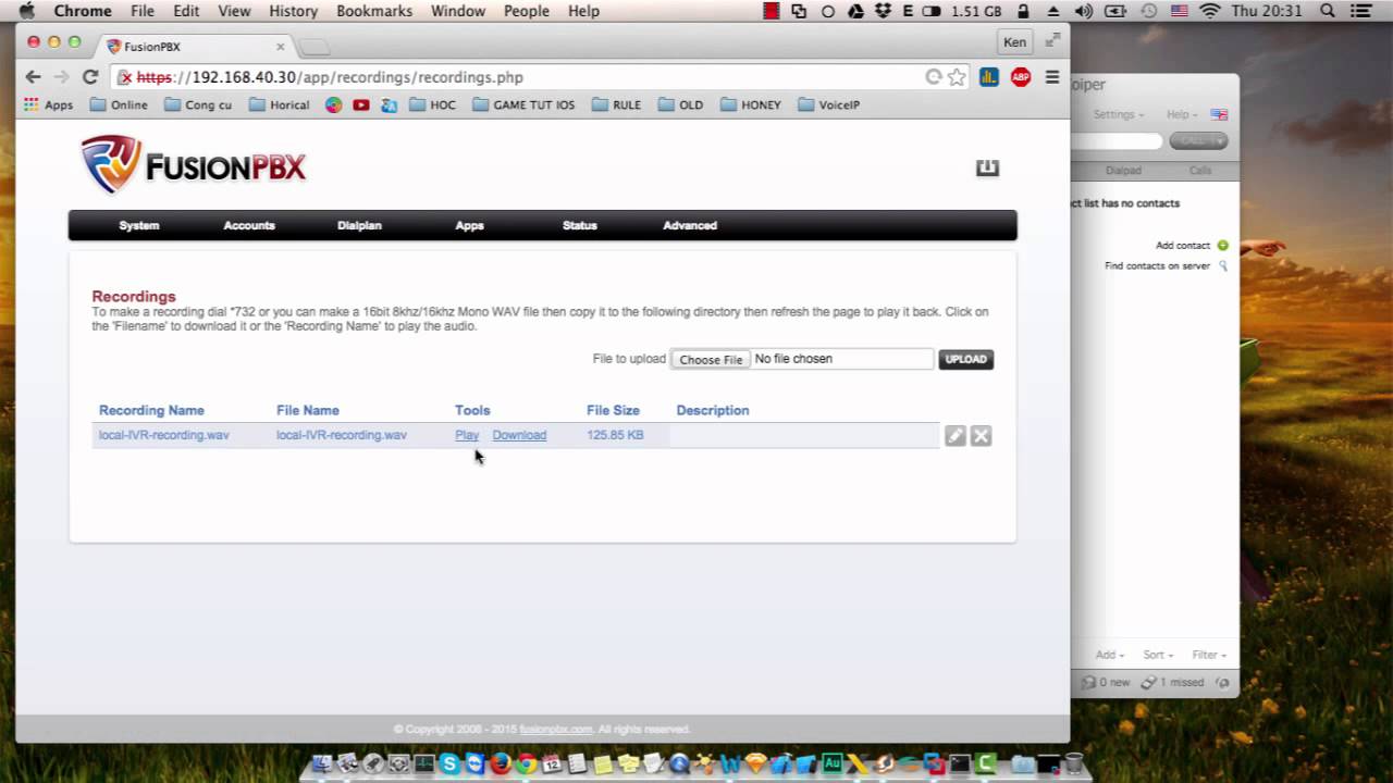 [ Tutorial 7 ] Simple IVR local freeswitch fusionpbx (p2) - YouTube