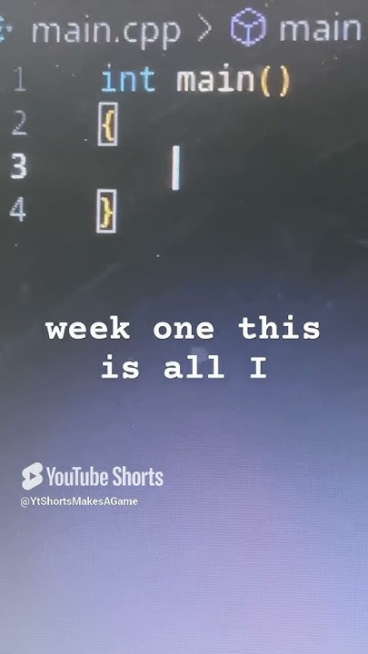 Week 1 of adding a feature to my game. #fyp #cpp #coding #cpplus - YouTube