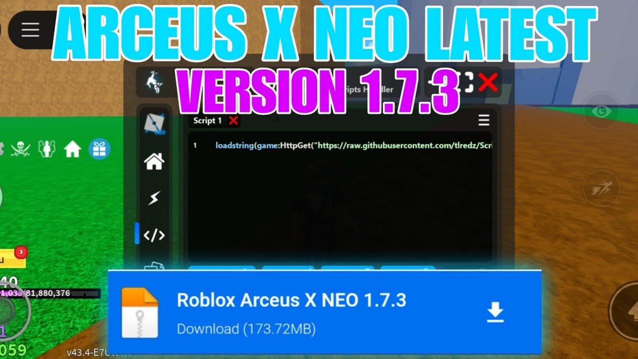 Roblox Arceus X New Update 1.7.3 - Arceus X Neo Better Delta Executor ...