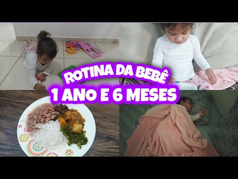 ROTINA DA BEBÊ DE 1 ANO E 6 MESES ( 18 MESES)