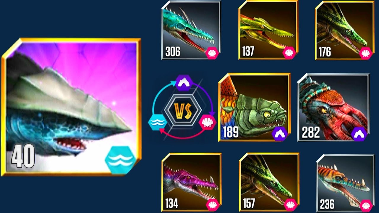 MEGARCHELON vs ALL CREATURES | JURASSIC WORLD THE GAME - YouTube